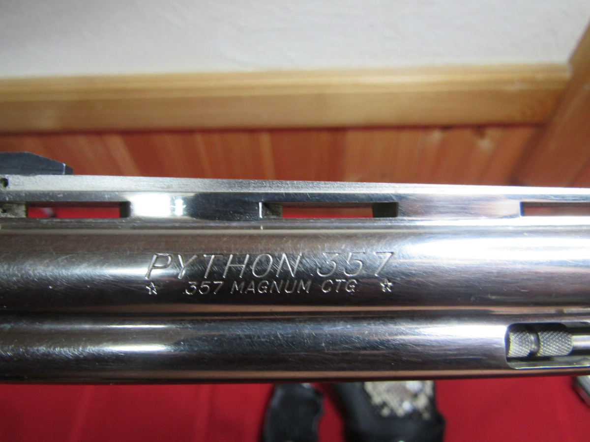 Colt Python Nickel Plated 6 Inch Barrel. .357 Magnum For Sale at ...