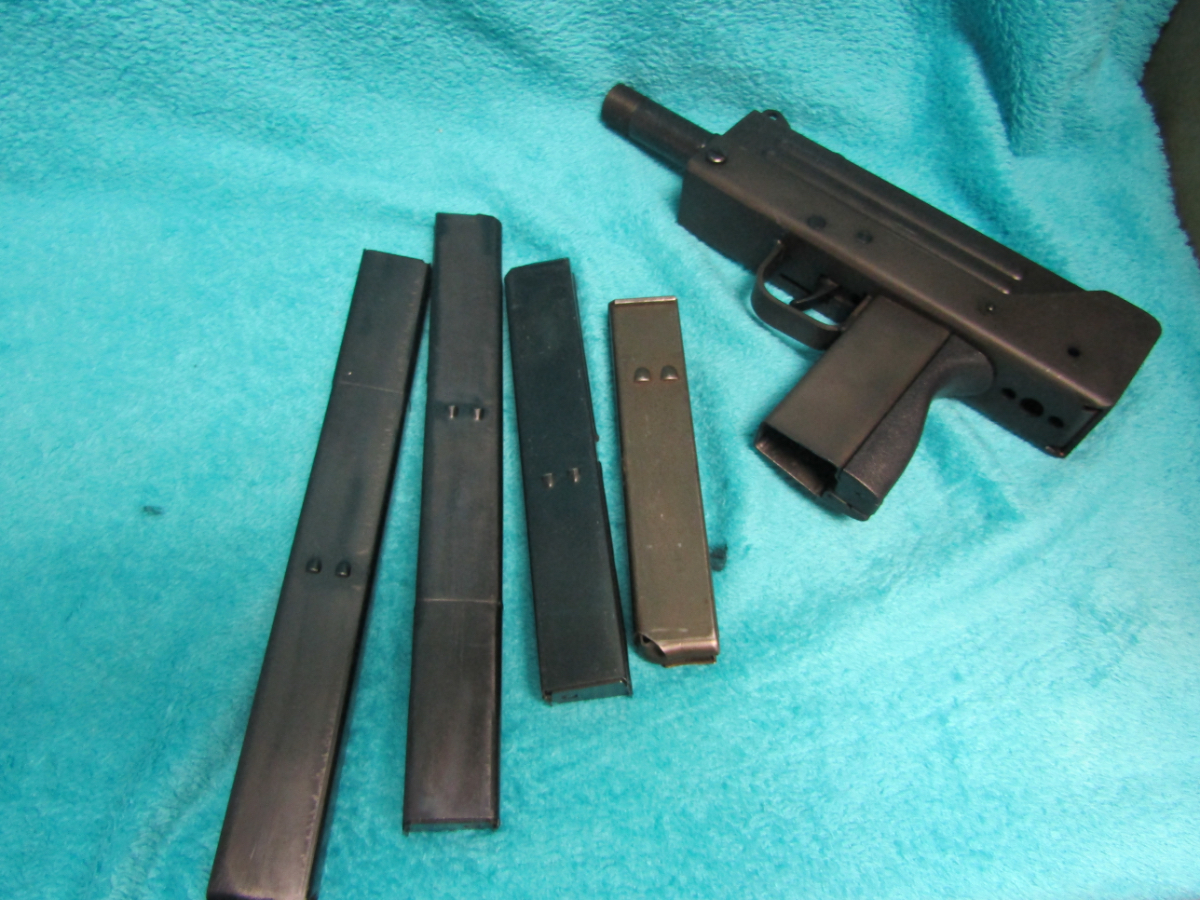 Rpb Industries 1982 Ingram Mac10 Open Bolt 9mm Semi Auto Pistol. Four ...