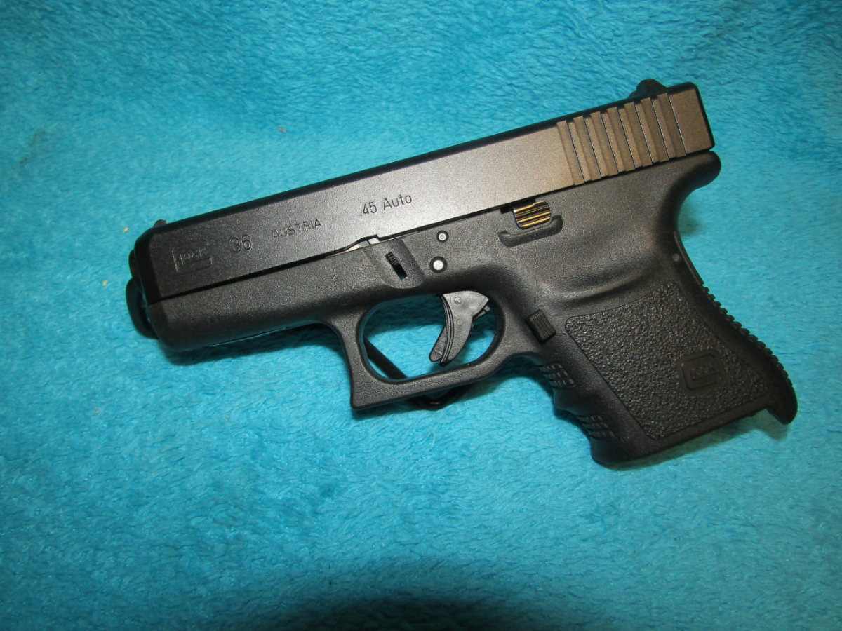 Glock 36 .45 Single Stack Pistol With 4 Magazines And Fobus Holster .45 ...