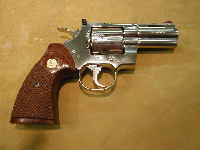 Colt - Python 3” nickel NIB, RARE W/Colt Ltr. - Picture 2