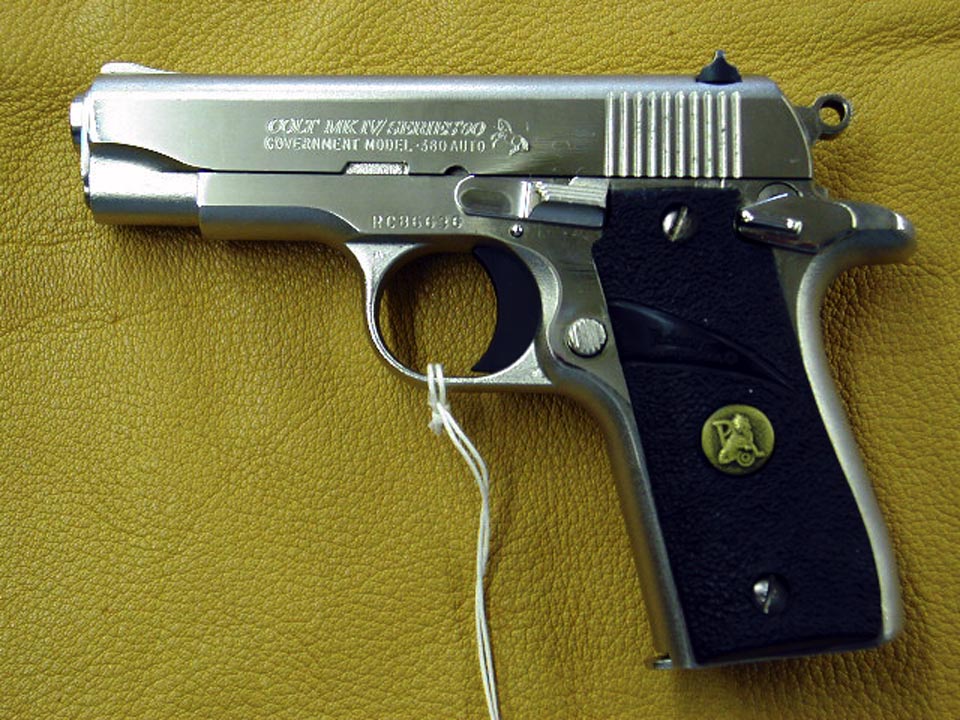 Colt .380 Government Series 80, Nickel, 80%+