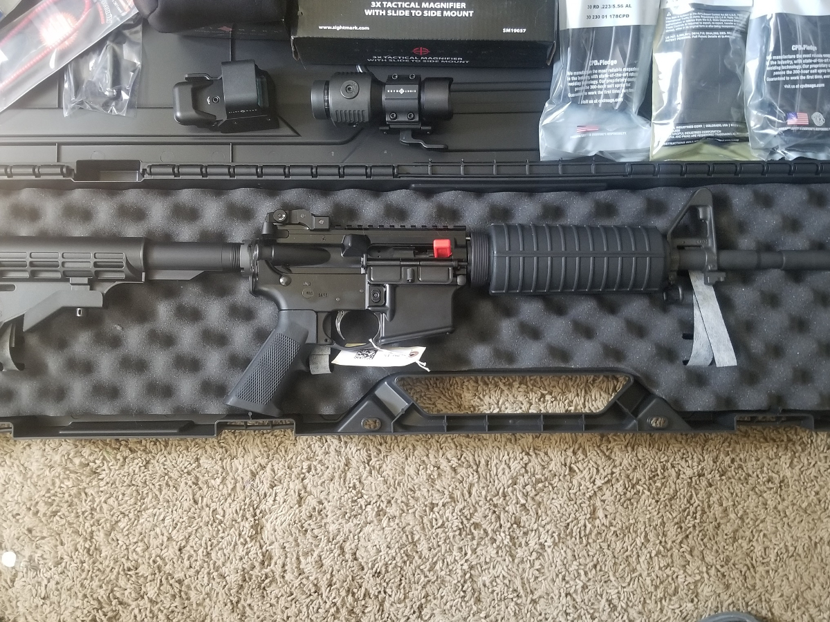 Pictures: Stag Arms Stag 15 M4 Rifle w/ x6 Magazines & Sightmark 3x ...