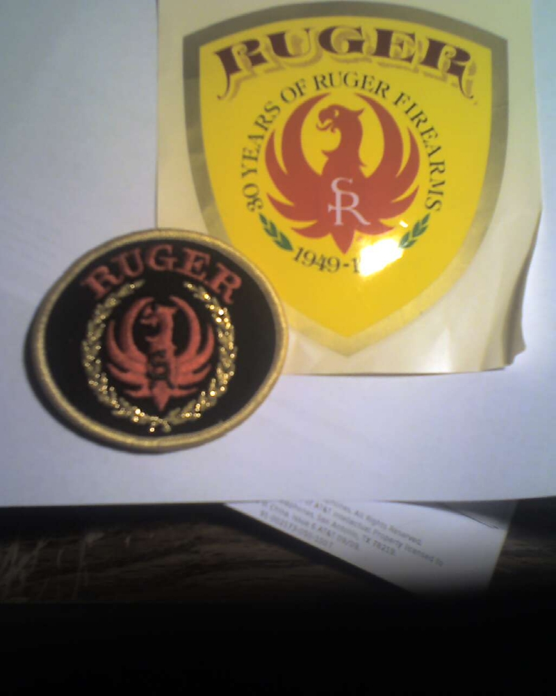 Ruger Patch And 30 Yr Decal For Sale at GunAuction.com - 10349923