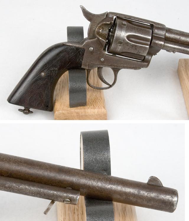 Mexican Colt SAA in .44-40 - long barrel, split cylinder, action works ...
