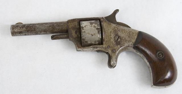 "Leader" Spur Trigger 1880s .22 Rimfire, Hopkins & Allen Make, 7-Shot ...