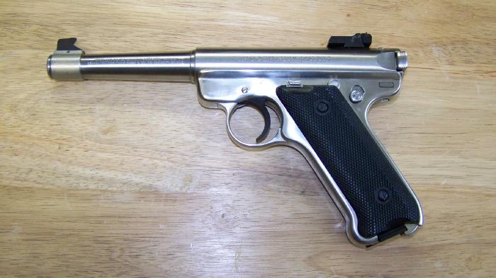 Ruger Mark Ii Stainless Target .22 Lr For Sale at GunAuction.com - 8832754