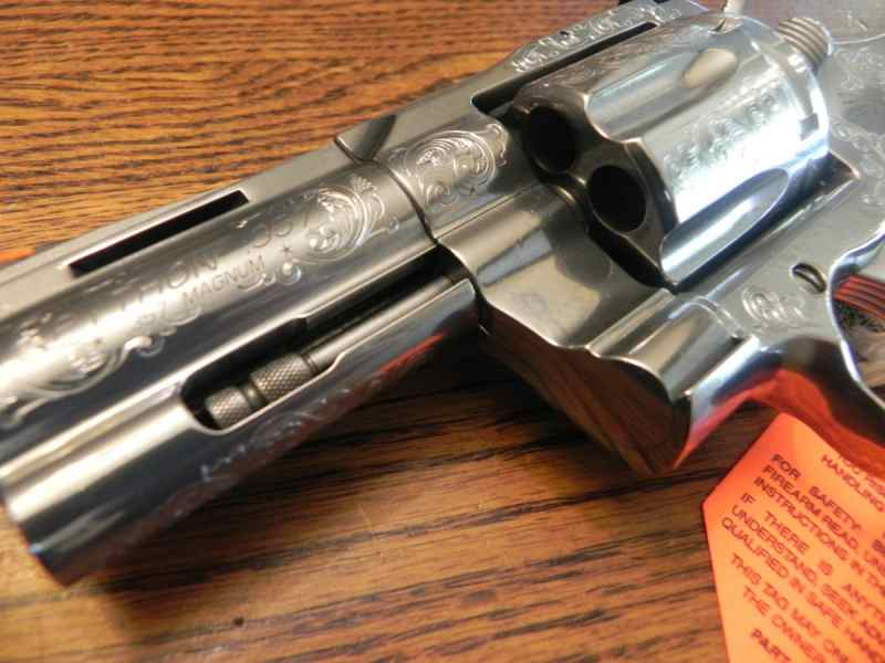 Nib Colt Python 3" Factory Engraved Revolver For Sale at GunAuction.com ...
