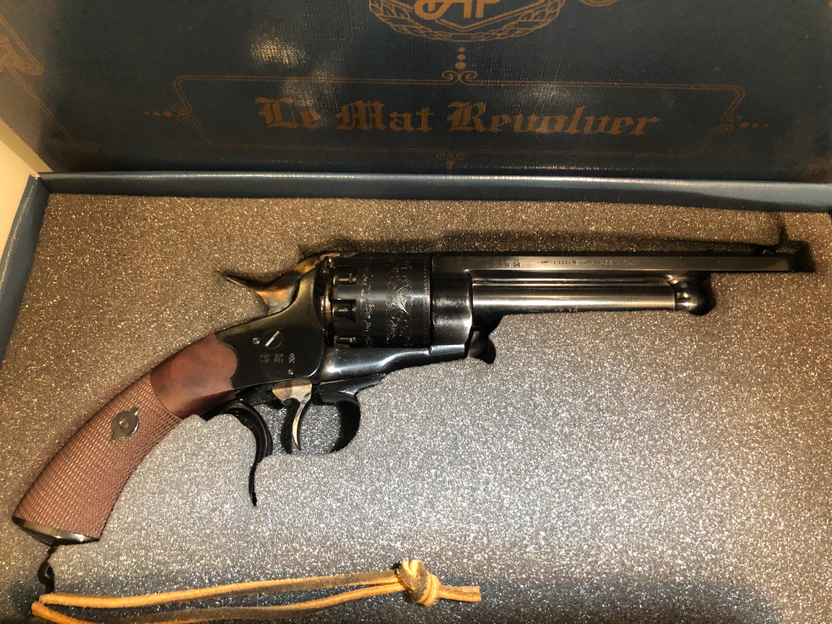 Lemat Working Reproduction Black Powder Pistol W/ Holster, Box ...