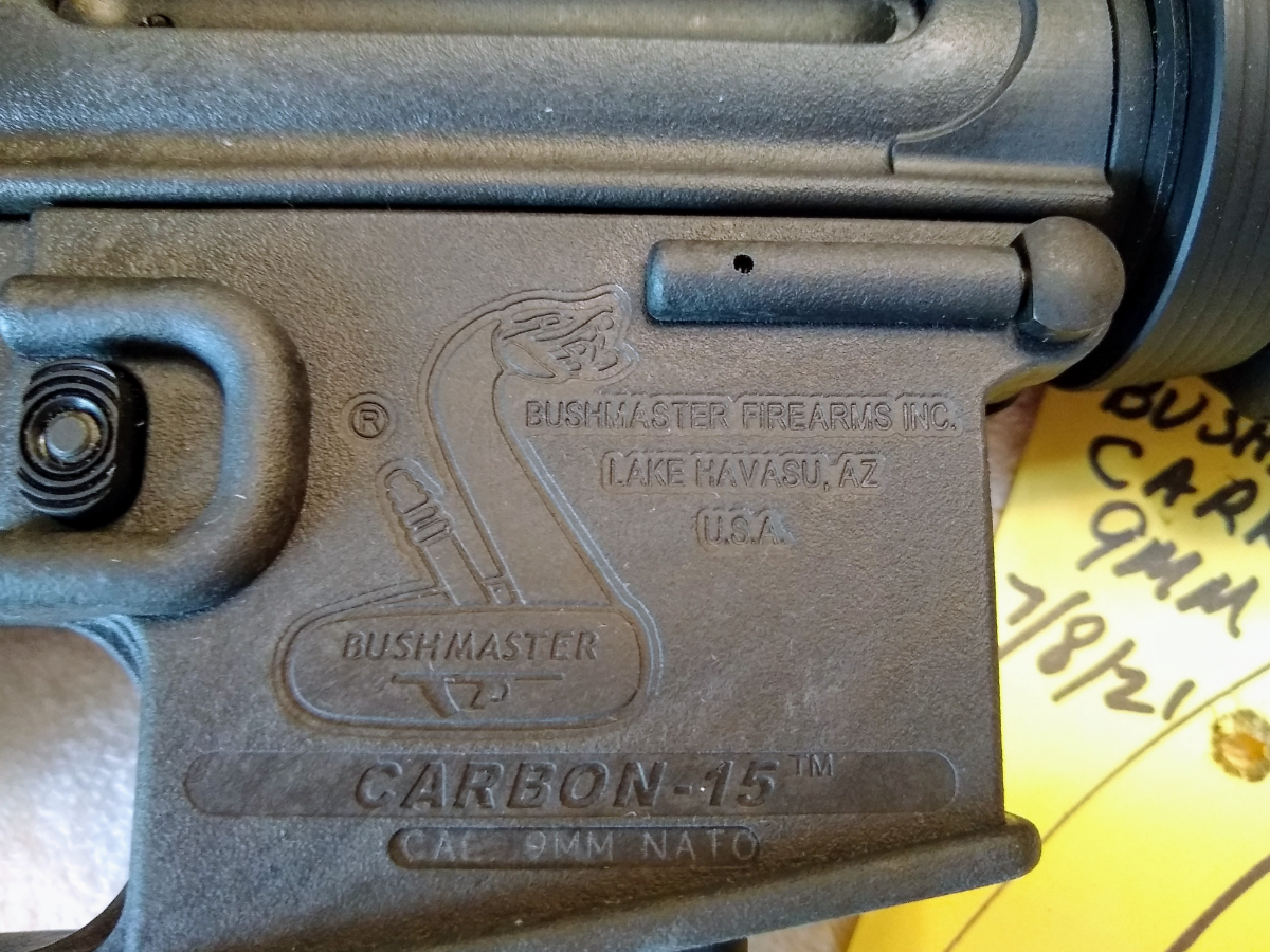 BUSHMASTER CARBON -15 9mm 9mm Luger 17167372 - GunAuction.com