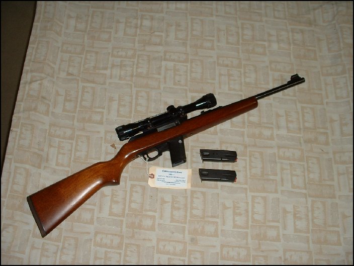 Marlin Marlin Camp Carbine 9mm Rifle with Scope, Xtra Mag