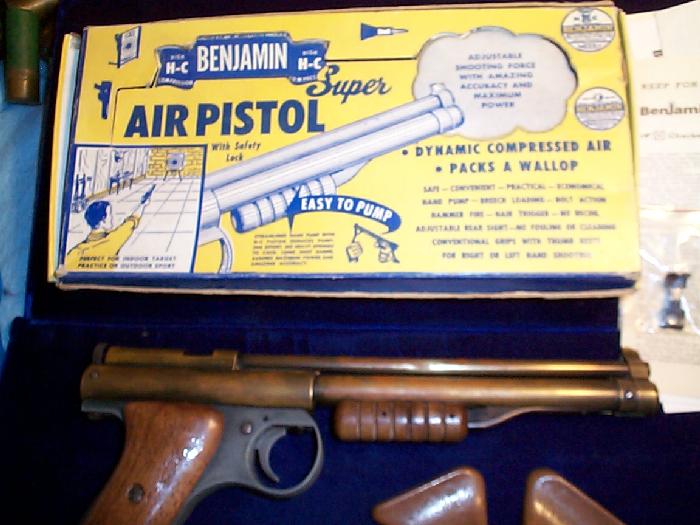 Benjamin No 132 Pump Super Single Air Pistol For Sale at GunAuction.com ...