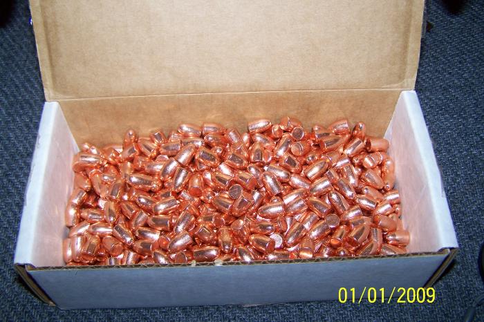 Box Of 500- 9mm 124gr Copper Jacketed Bullets For Sale at GunAuction ...