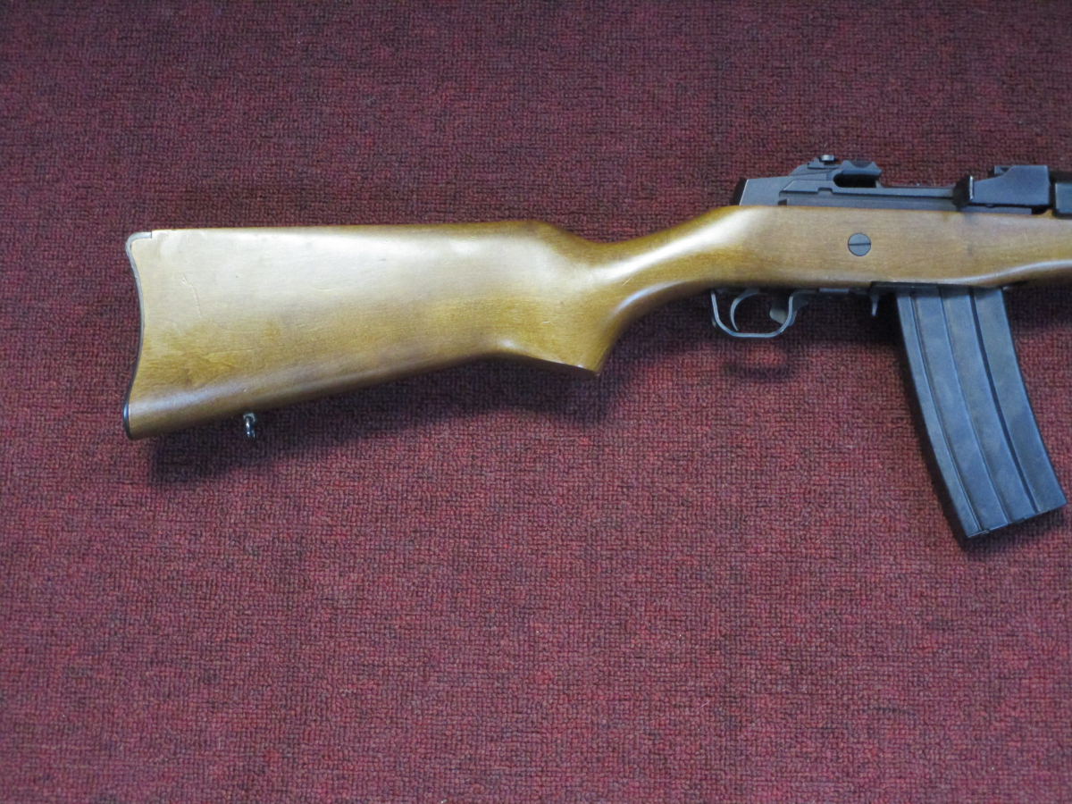 Ruger Mini 14 Blueranch Rifle Wood Stock,Adj Rear Sight 3 -30rd Mags No ...