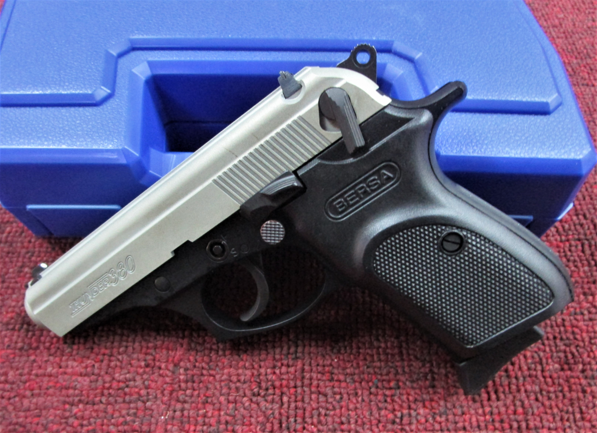 Bersa THUNDER DUOTONE NICKLE AND BLACK 8RD MAG DOUBLE/SINGLE ACTION ...