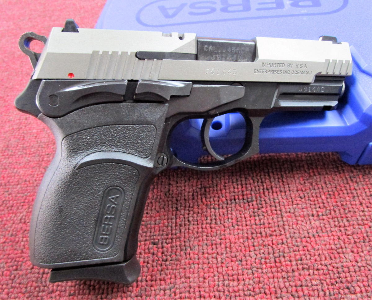Bersa Tpr Double Single/Action Safety And Decocker 2-7rd Mags .45 Acp ...