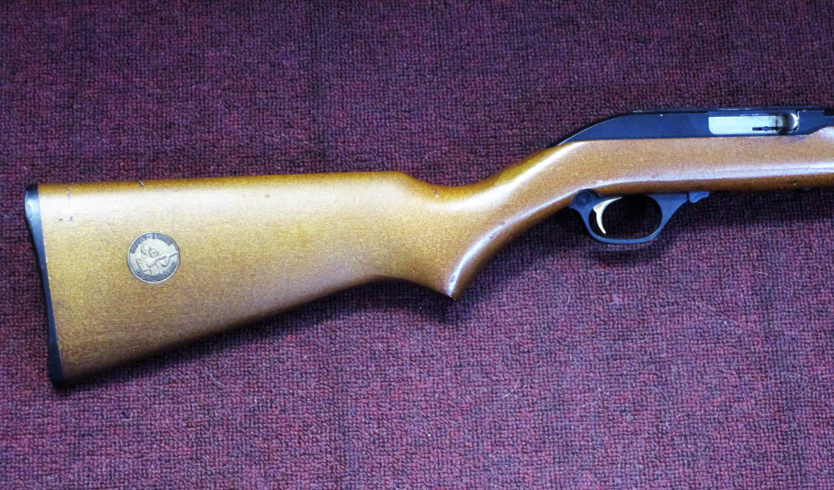 Marlin Model 60w Wood Stock Medallion In Butt Stock .22 Lr For Sale at ...