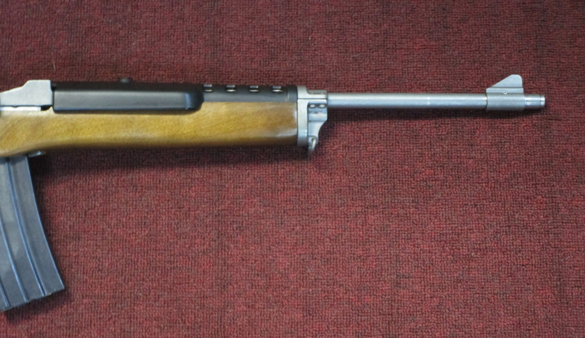 Ruger Mini 14 Stainless Wood Stock,Adj Rear Sight 4mags 1-5rd,3-30rd ...
