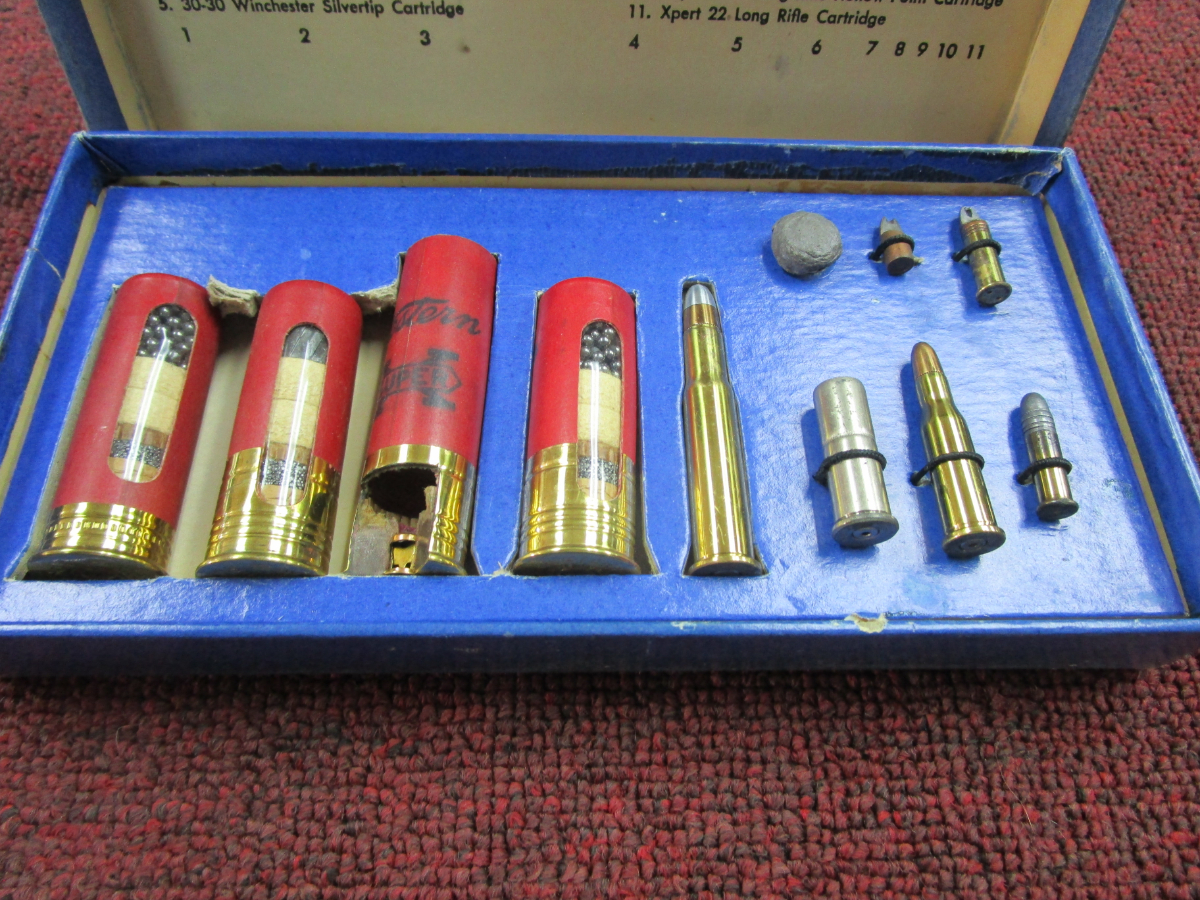 Western Cartridge Company cartridge and shotshell cutaway in box ...