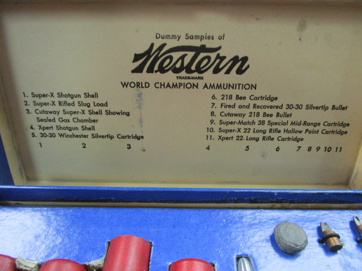 Western Cartridge Company cartridge and shotshell cutaway in box ...