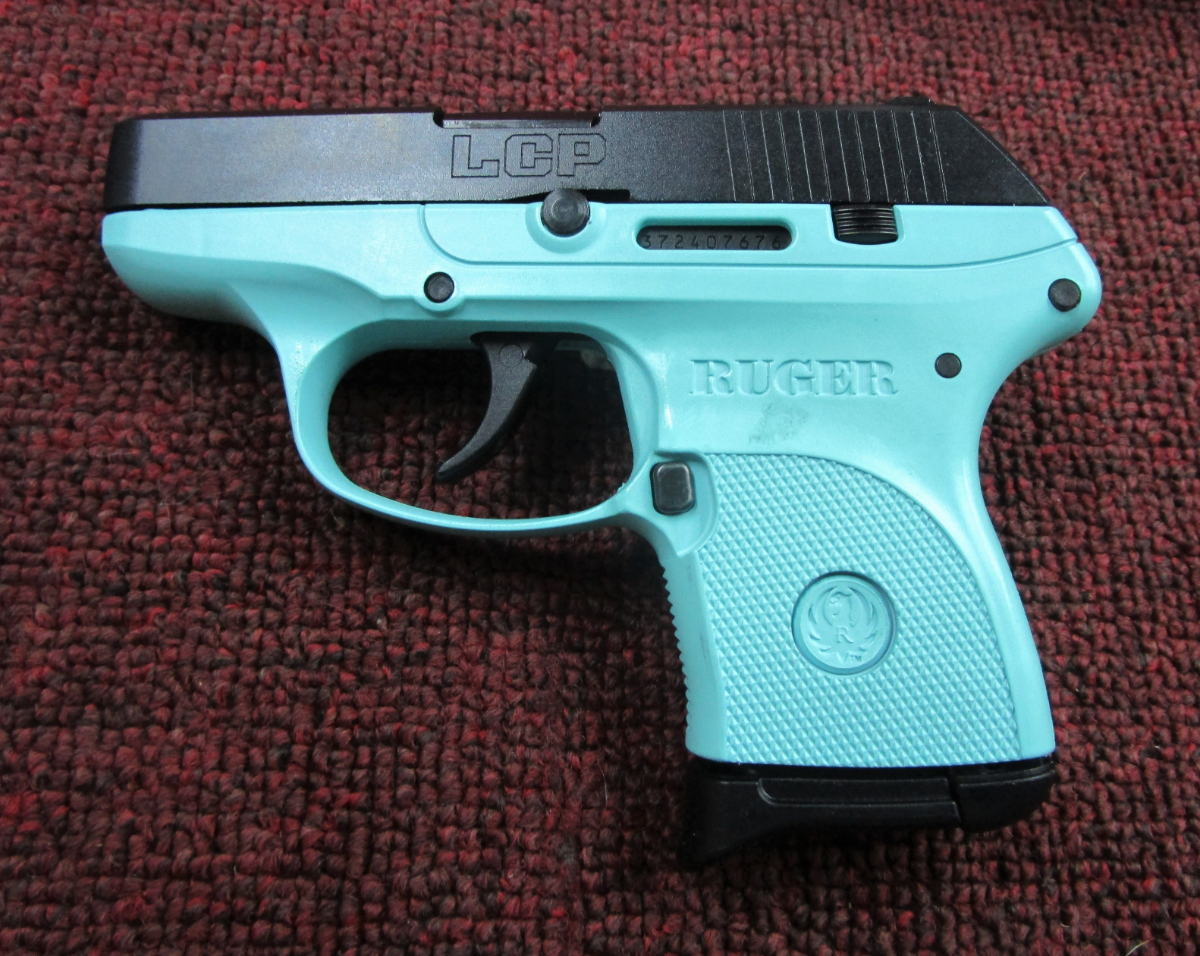 Ruger LCP COMPACT ROBIN EGG BLUE FRAME 1-6RD MAG .380 ACP 17123356 ...