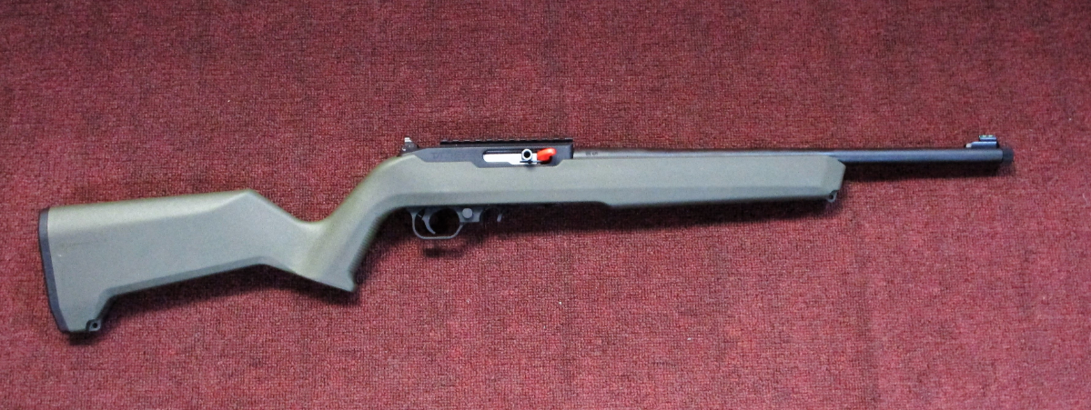 Thompson Center Arms TCR22 GREEN MAGPUL STOCK THREADED BBL FIBRE OPTIC ...