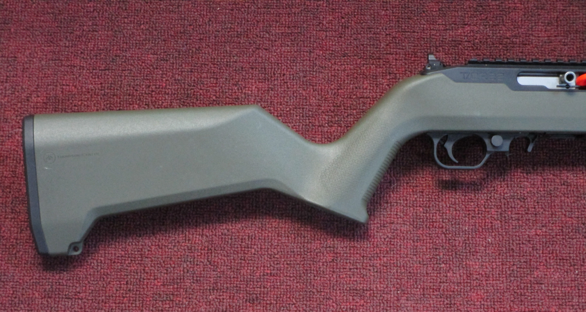 Thompson Center Arms TCR22 GREEN MAGPUL STOCK THREADED BBL FIBRE OPTIC ...