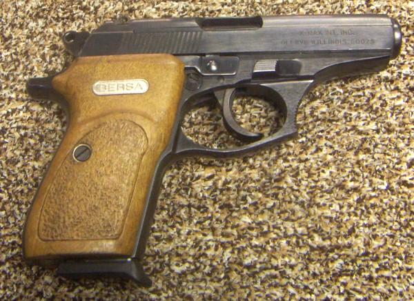 Bersa 83 early import 380 acp wood grips
