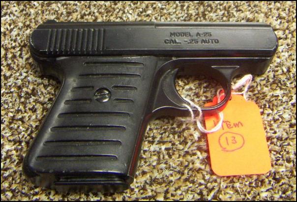 Sundance Industries, Inc. Model A-25 25acp for parts