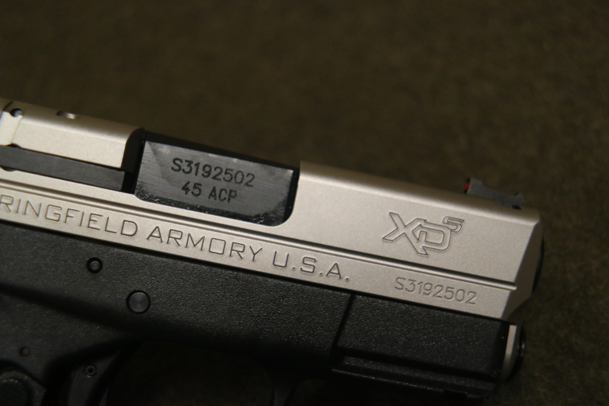 Springfield Armory Model Xds 3.3 - #Xds93345se - Serial #S3192502 .45 ...