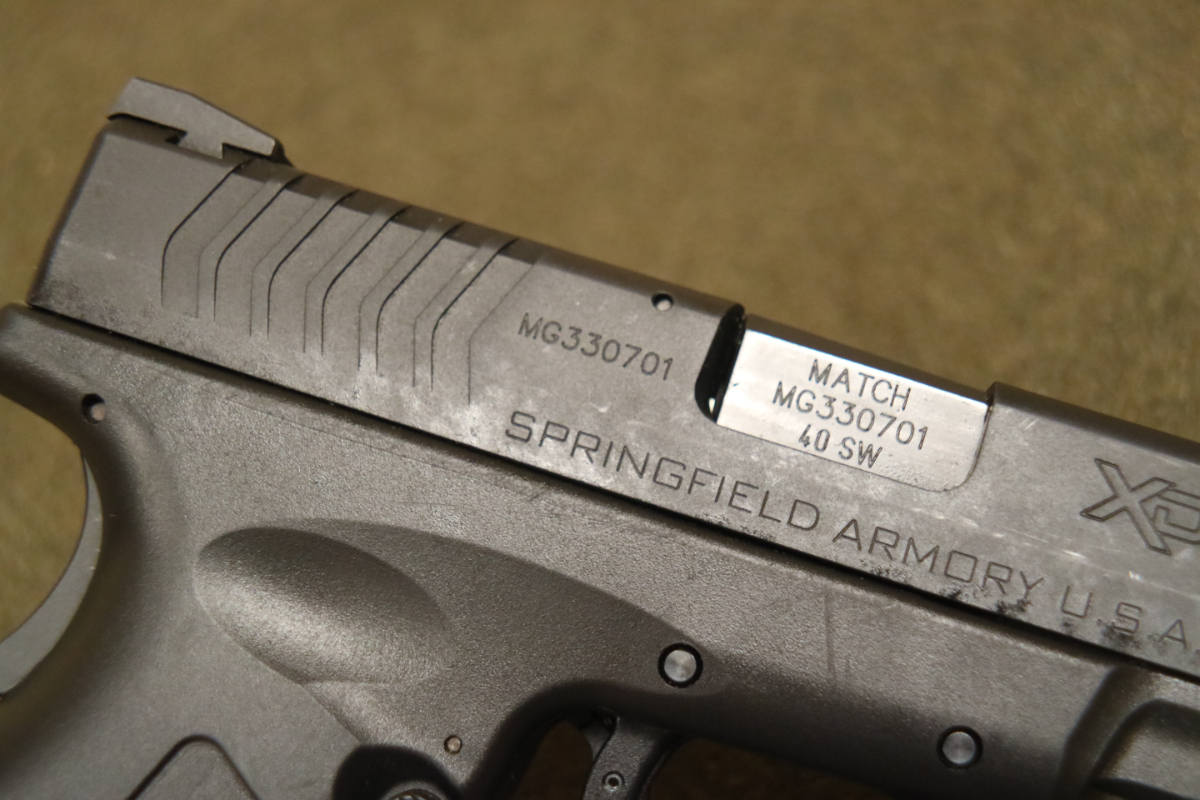 Springfield Armory Model Xdm Compact - #Xdm9384cbhc - Serial #Mg330701 ...