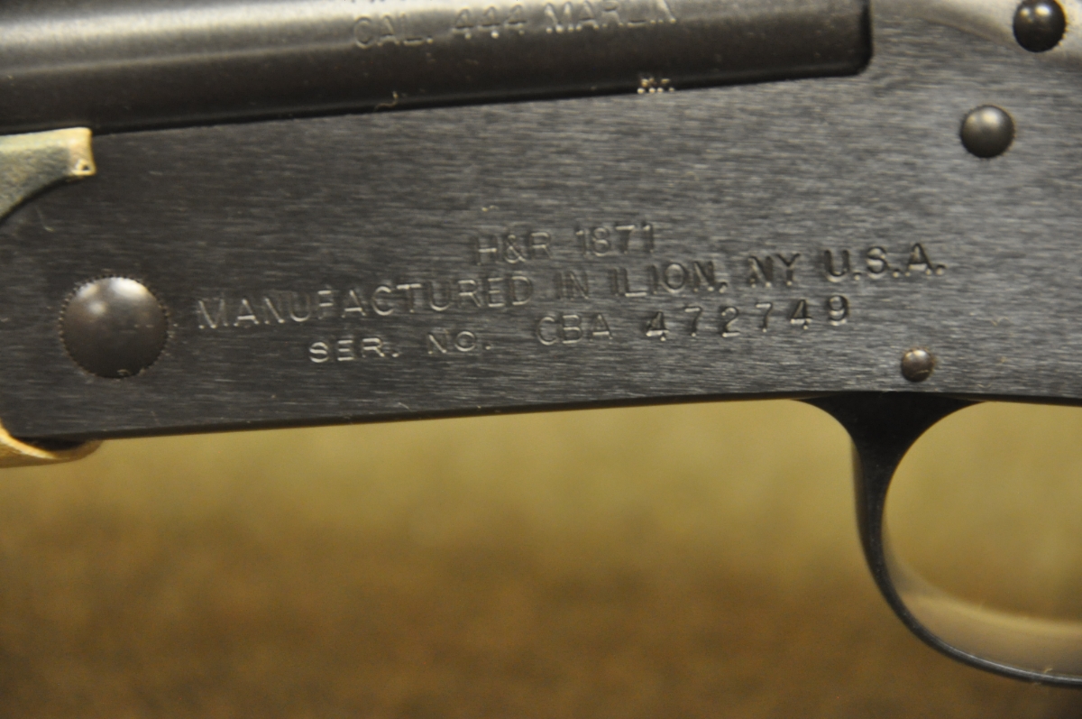 H&R 1871 Inc Handi-Rifle 444 Marlin 22" Barrel With Realtree Camo Stock ...