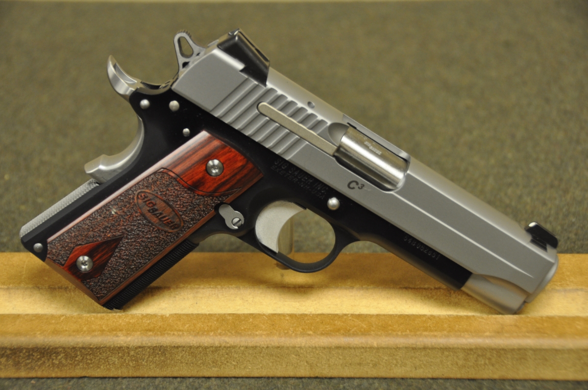 Sig Sauer 1911 C3 Compact 45acp Two-Tone W/ 4.2 Barrel, 2-Mags & Box ...
