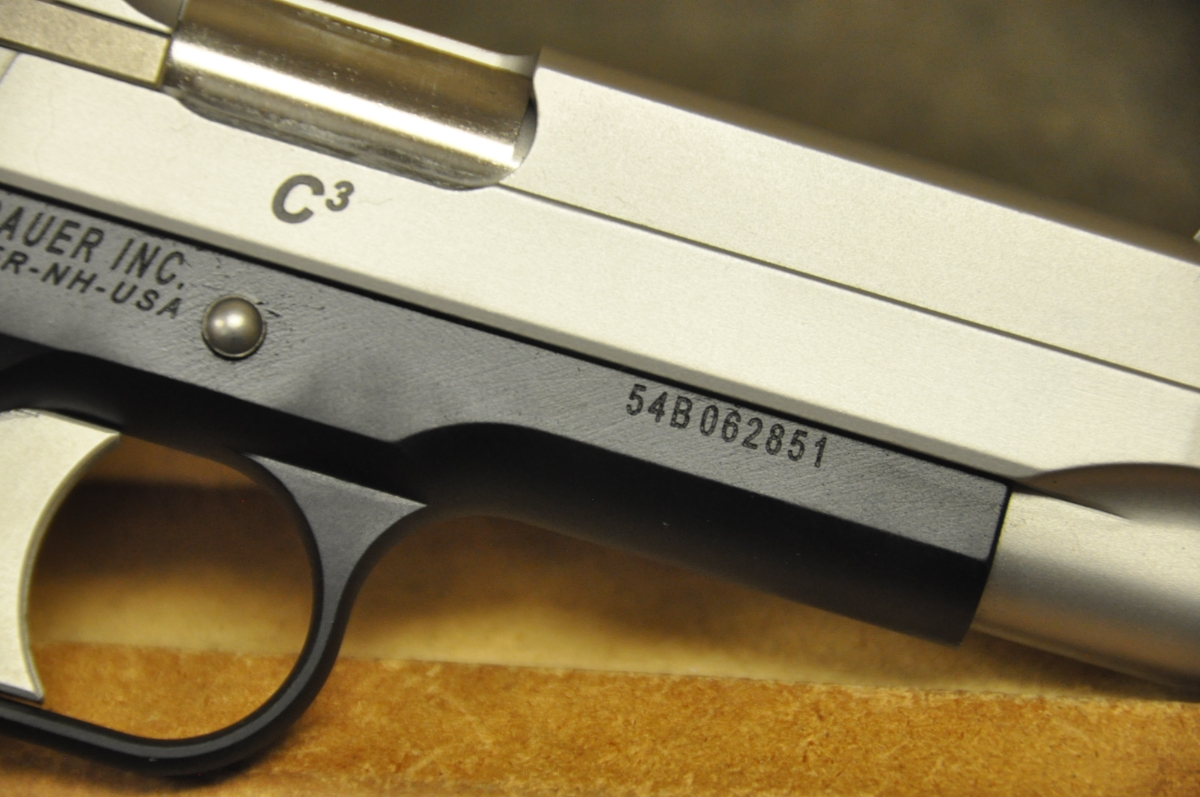 Sig Sauer 1911 C3 Compact 45acp Two-Tone W/ 4.2 Barrel, 2-Mags & Box ...