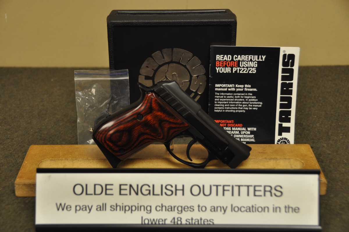 Taurus Pt25 25acp W/ 2.75" Barrel, 1-Mag, Manual And Hard Case. Serial ...