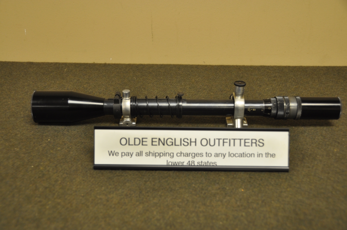 J Unertl Bv-20 20x Target / Varmint Scope W/ Unertl Adjustable Ring ...