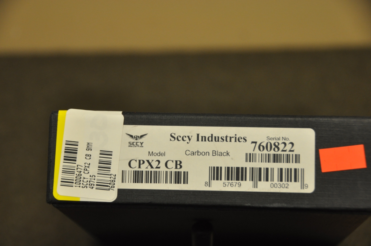 Sccy Industries Cpx2 9mm W/ 3.1 In. Barrel, 2-10rd Mags, Manual, Lock ...