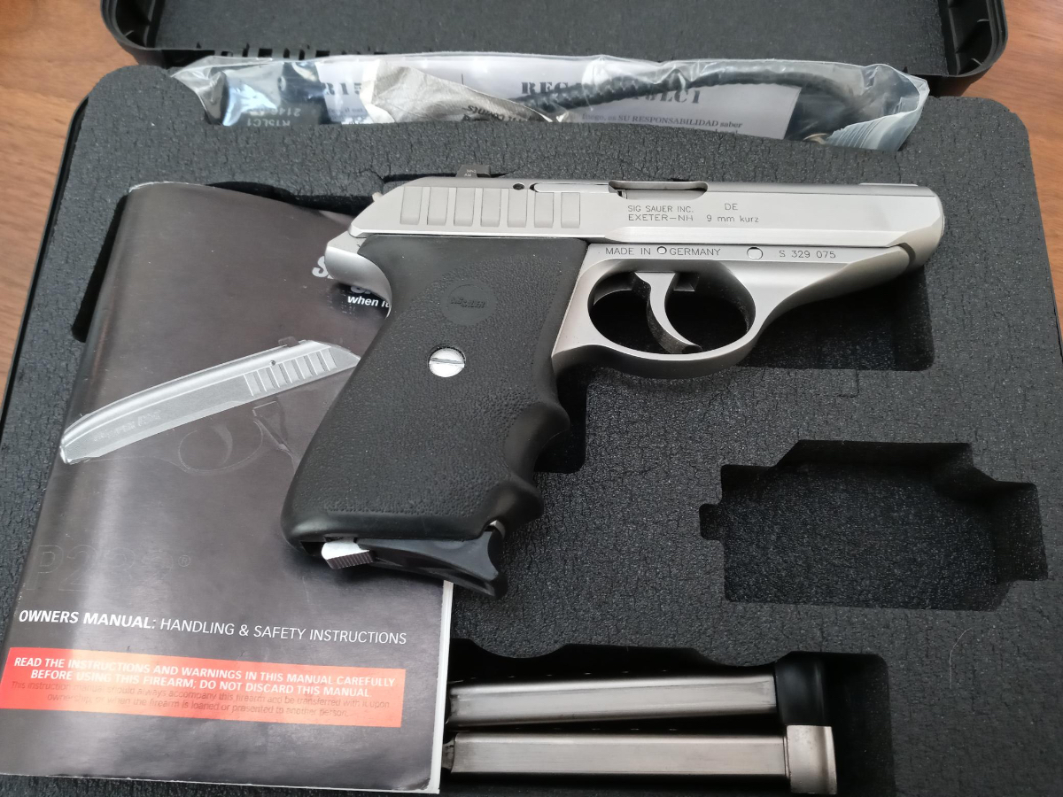 CALIFORNIA SIG 232 Stainless, .380 ACP, New in box, fired under 100 ...