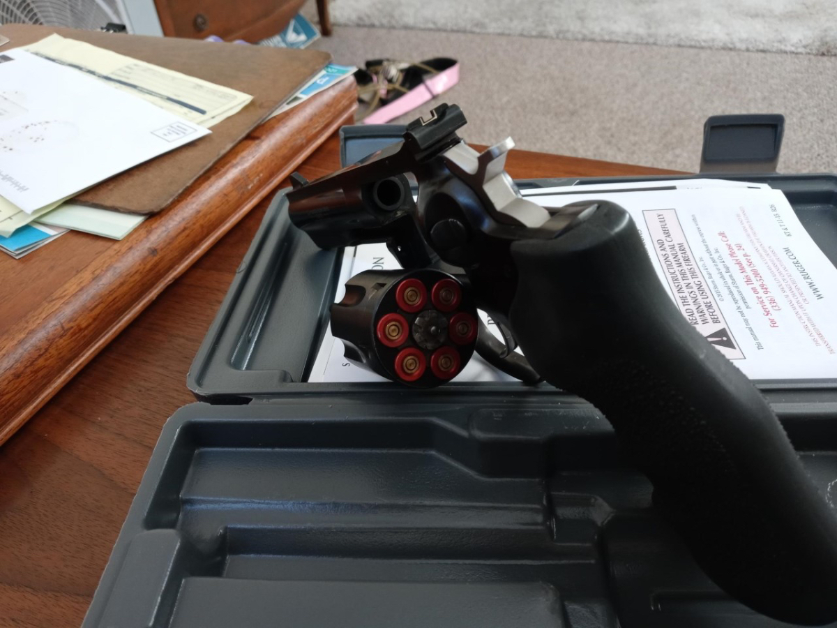 Ruger Gp100 Double-Action Revolver, Blued, Nice Beefy Rubber Grip, New ...