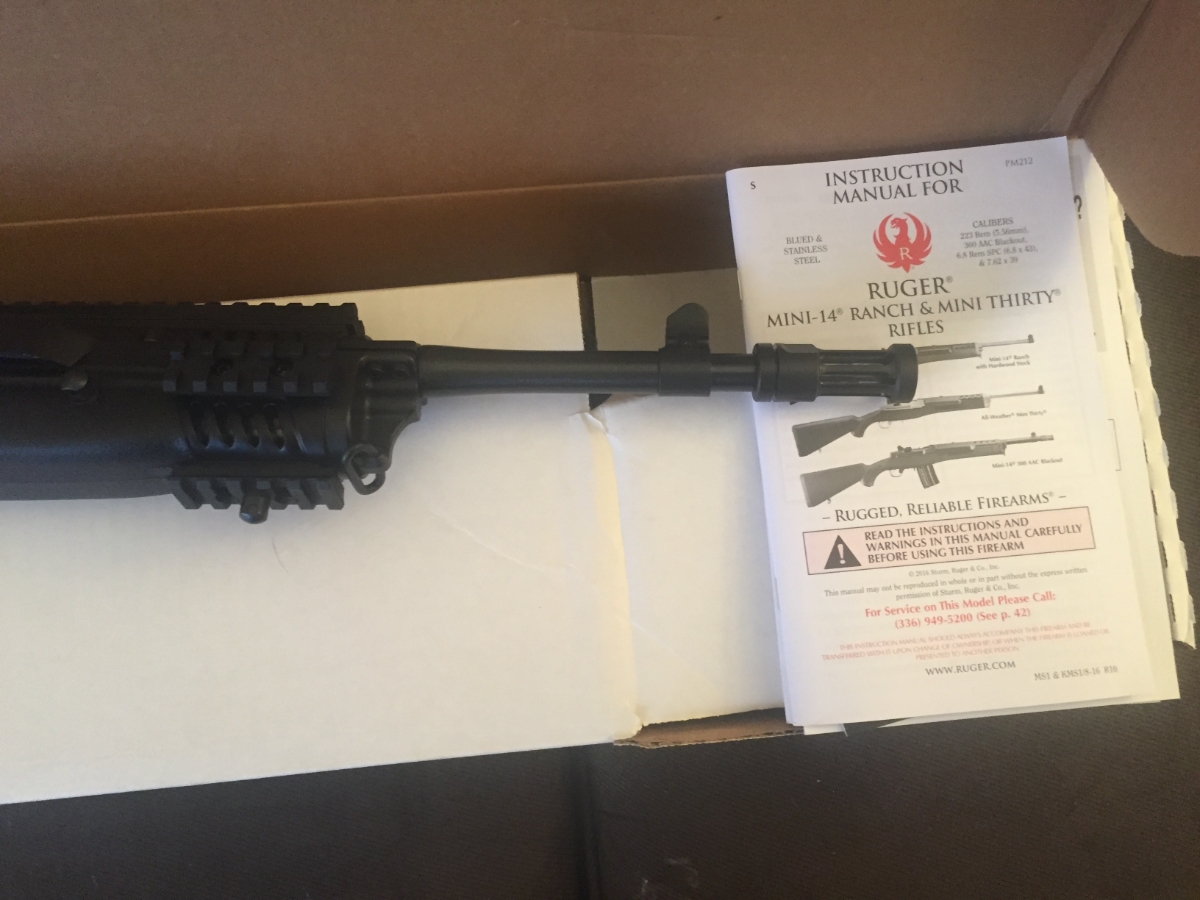 New Ruger Mini-14 Tactical .223/5.56mm, Folding Stock, Telescoping ...