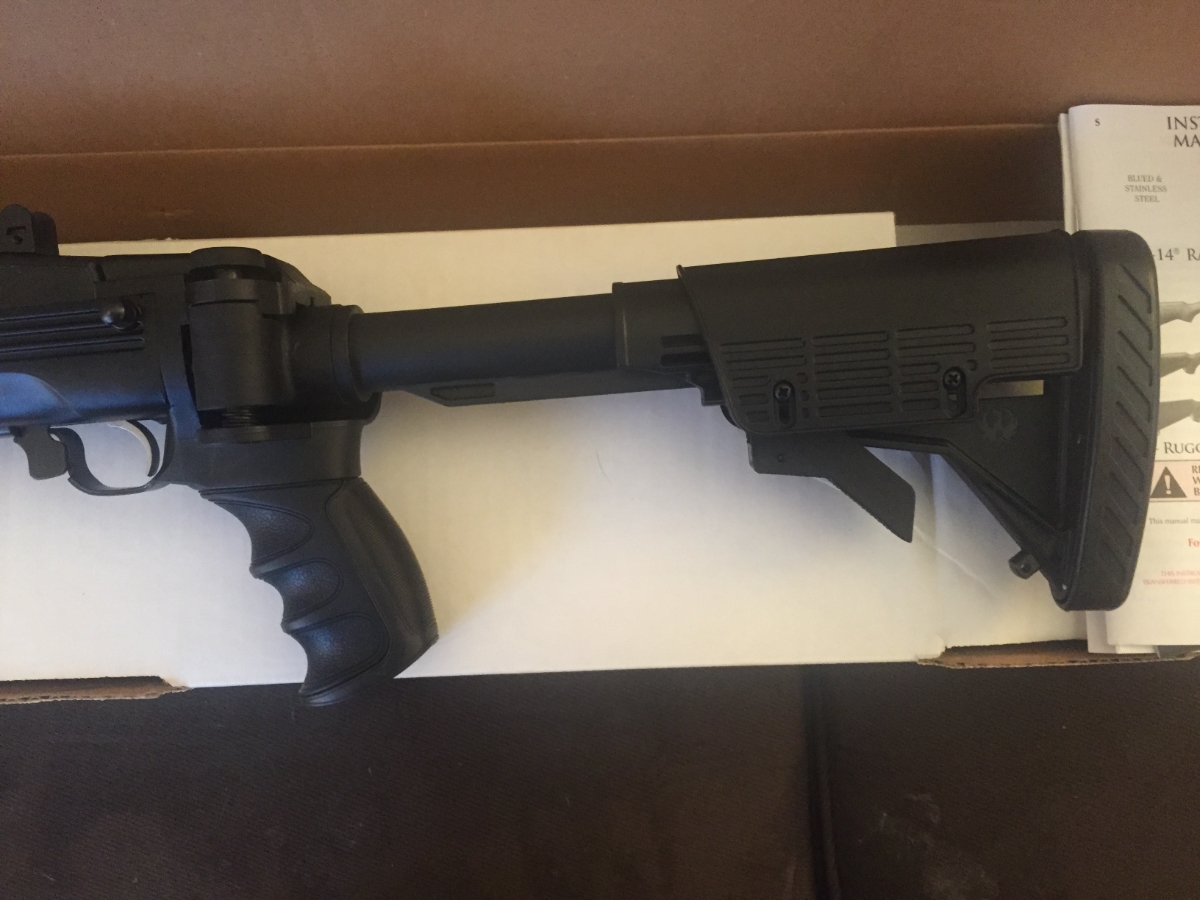 New Ruger Mini-14 Tactical .223/5.56mm, Folding Stock, Telescoping ...