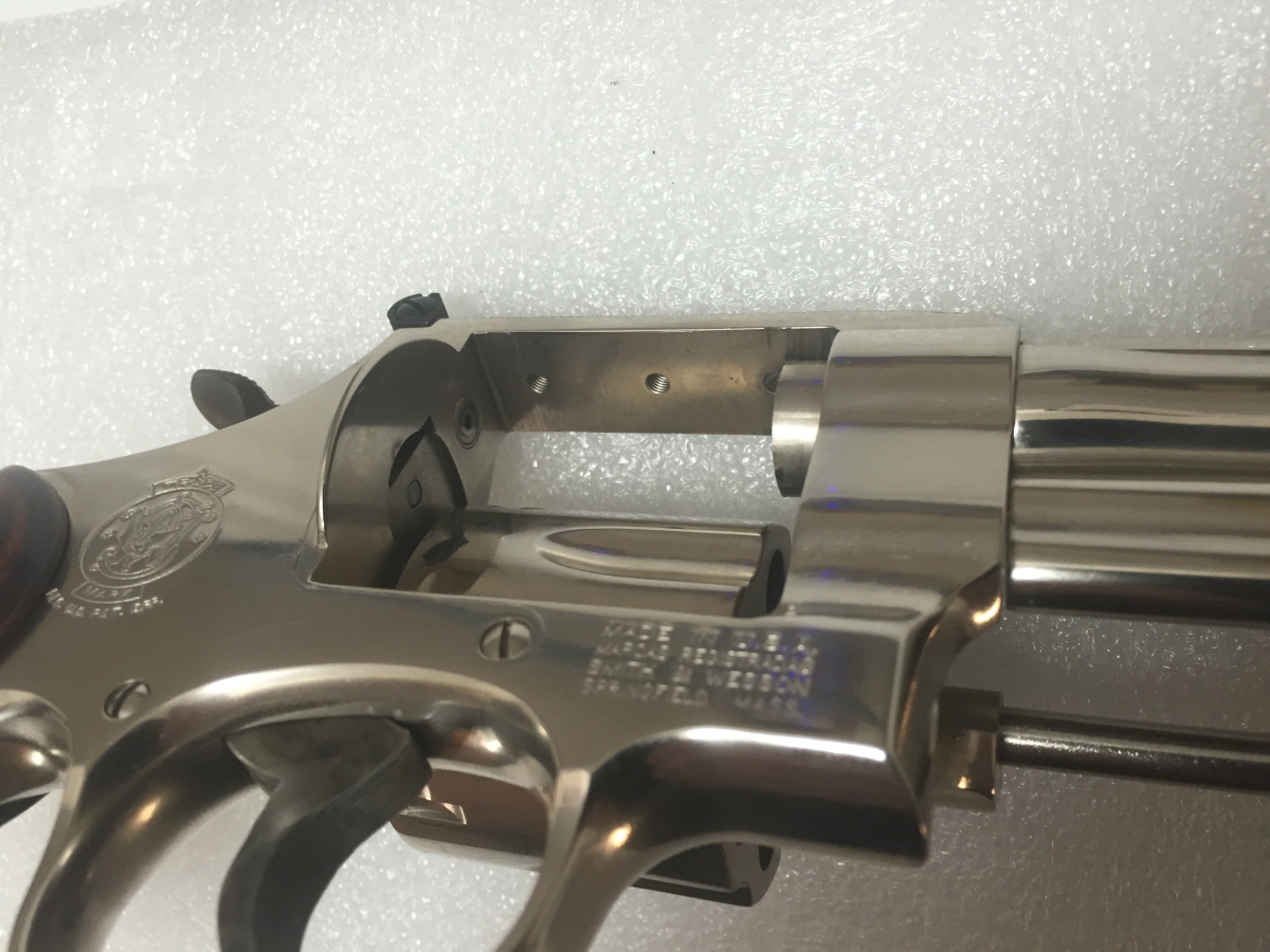 Smith & Wesson Model 27-9 .357 Mag Bright Nickel Plated, 4" Barrel, N ...