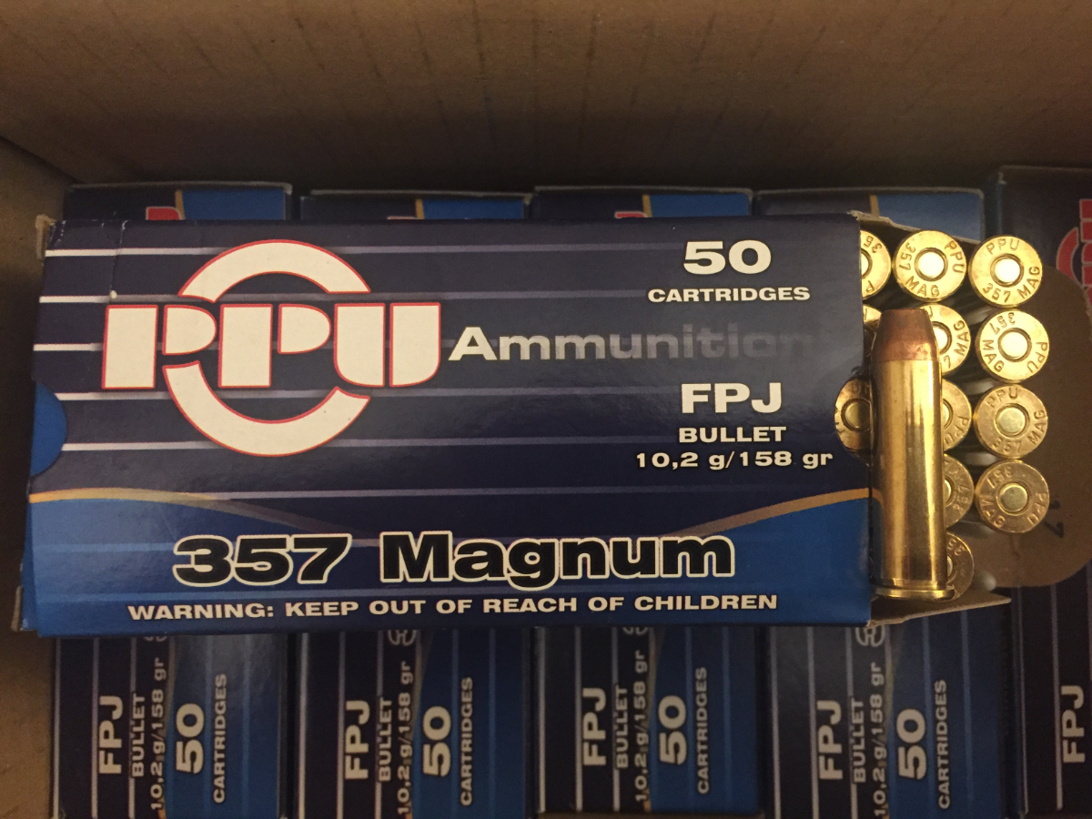 Ppu Privi Partizan New Manufactured Case Of (300rds) .357 Mag 158gr Fpj ...
