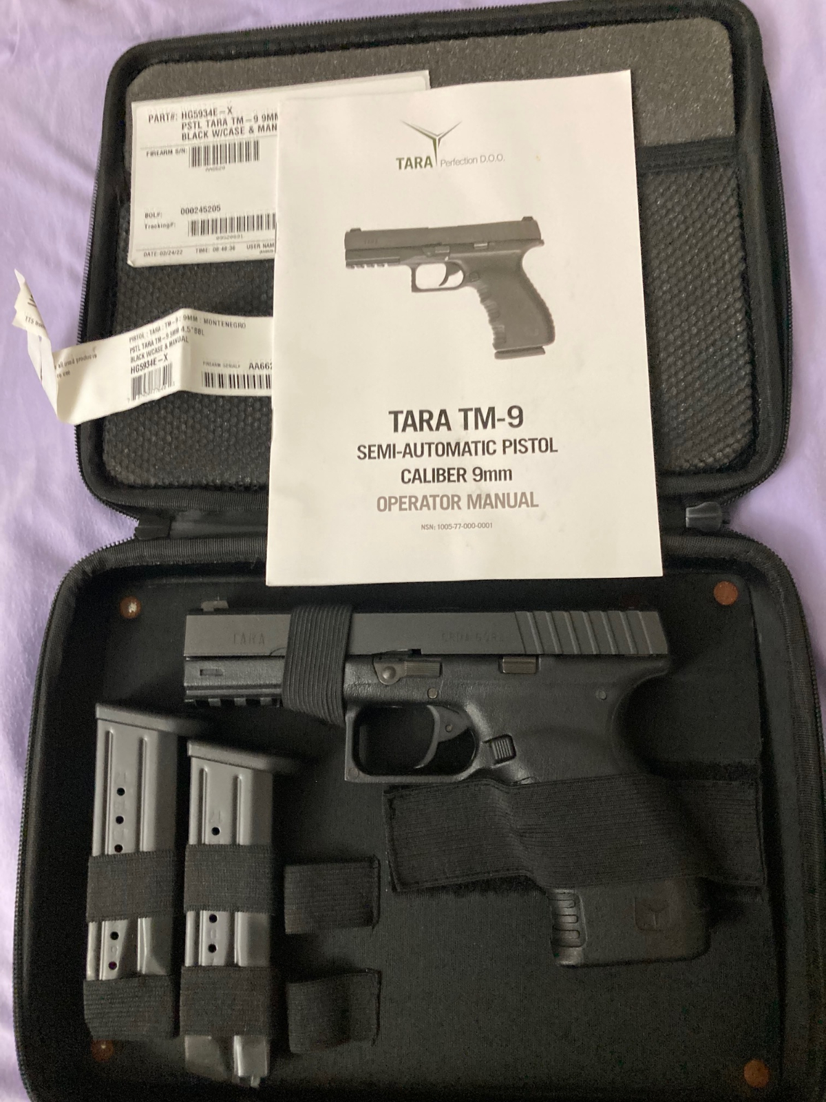 Tara The Tm-9 Has A Polymer Frame With A Coated, Stainless-Steel Slide ...