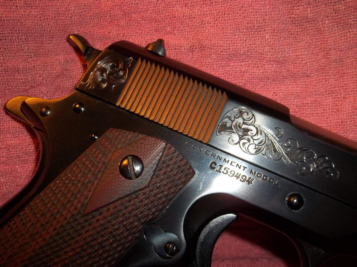 Engraved Pre-War Ii Colt Commercial (Government Model) 1911a1 W/Factory ...