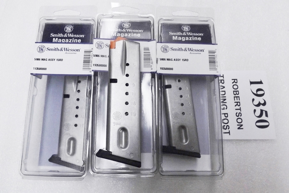 Smith & Wesson 5906 9mm Factory 15 Round Magazines 19350 Nib ...
