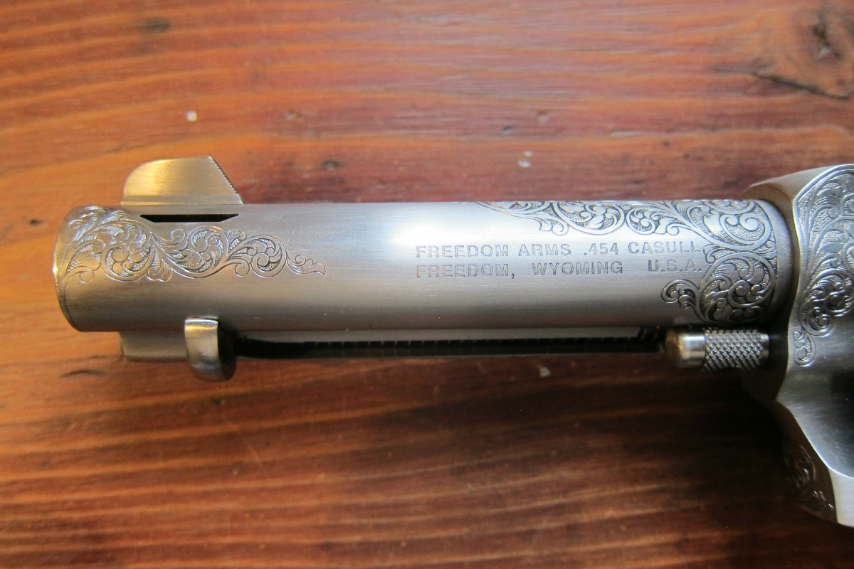 Freedom Arms Model 83 Factory Engraved Premier Grade With Aged Micarta ...
