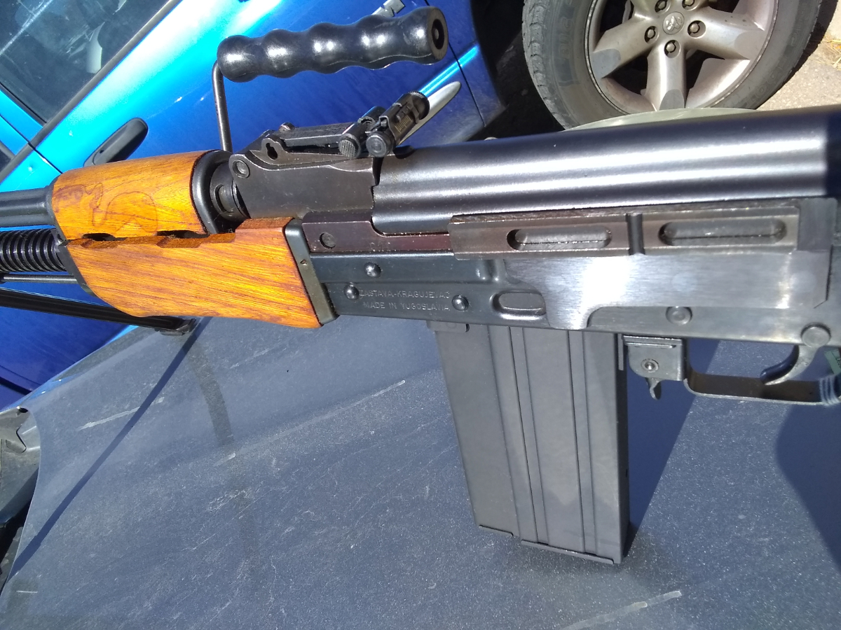 RARE Serbian .308 7.62 NATO RPK (Zastava) M77-B1 with HEAVY Ribbed ...