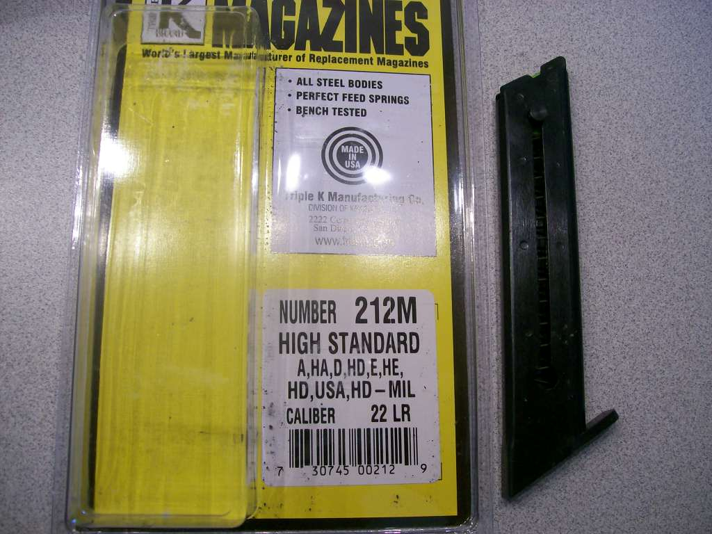 High Standard Models A Ha D Hd E. 10 Rd Replacement Magazine For Sale ...