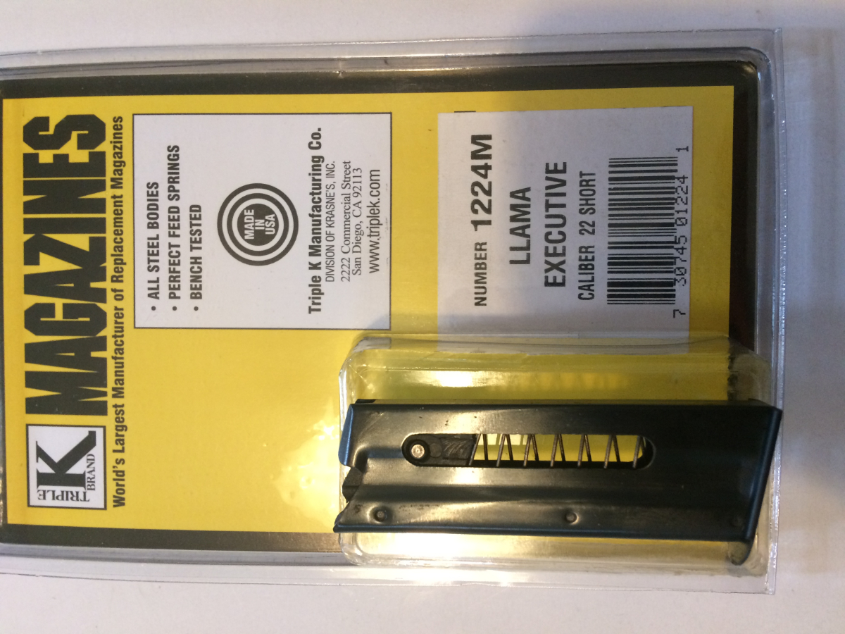 Llama Executive 22 Short Blue Replacement Magazine .22 Short For Sale ...