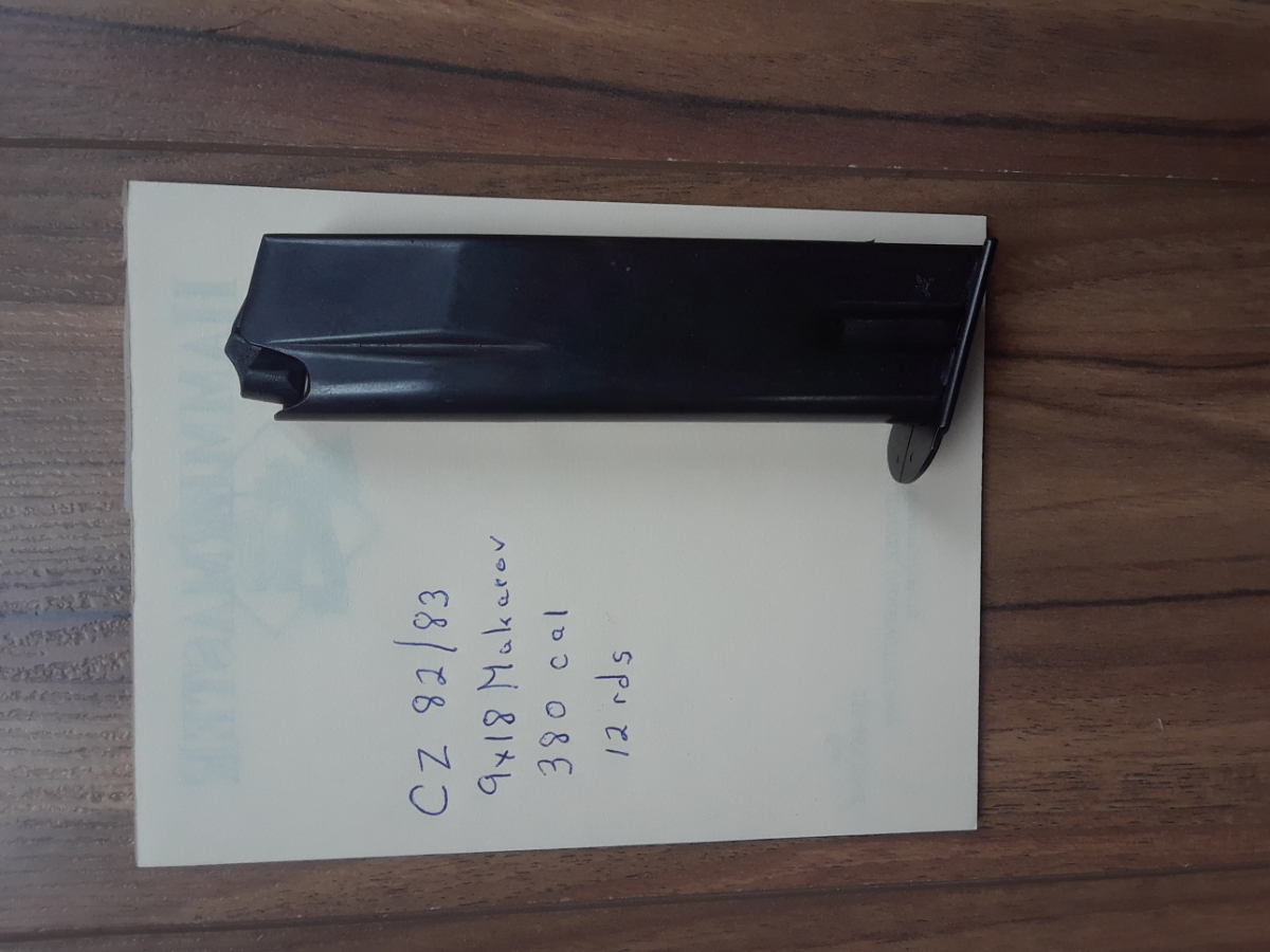 Cz 83/82 380acp/9mm Makarov 12 Rd Steel Mag 9mm Makarov For Sale at ...